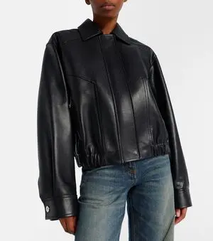 Versace Leather Blouson Jacket