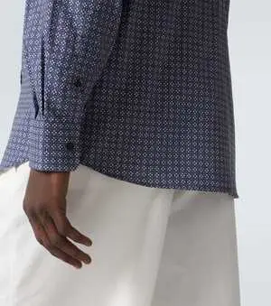 Brunello Cucinelli Printed Cotton Shirt