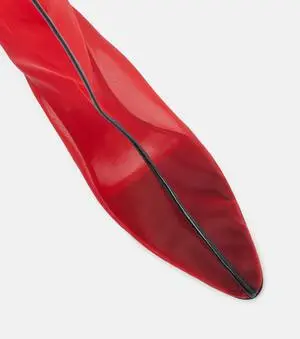 HERBERT LEVINE Mesh Knee-high Boots