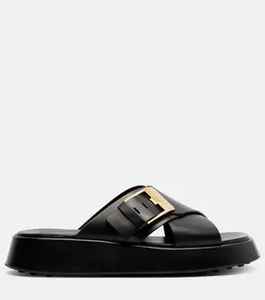 TOD'S Leather Slides