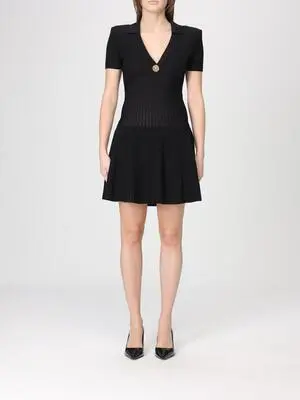 Balmain Knit Pleated Dress