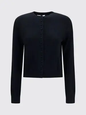 LISA YANG Slim Fit Pure Cashmere Crewneck Cardigan - Black