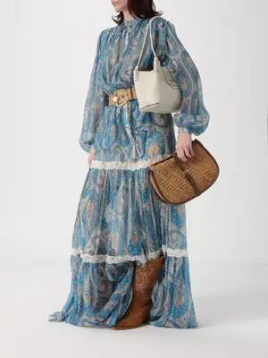 Etro Paisley Print Tiered Maxi Skirt - Multicolor