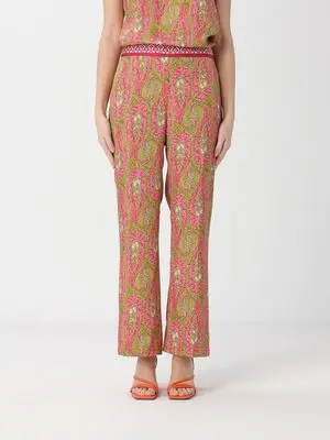 Etro Paisley Print Trousers - Cherry