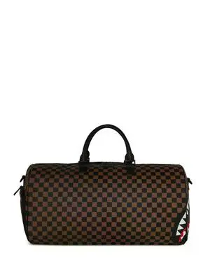 SPRAYGROUND Check-pattern Duffle Bag - Brown