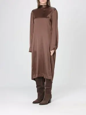 Dries Van Noten Silk Dress - Brown