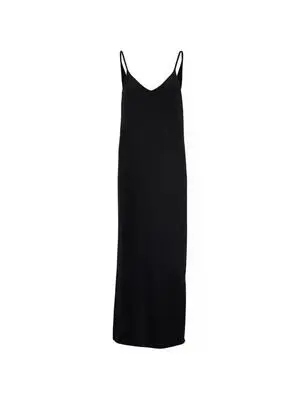 LISA YANG Albina V-neck Maxi Dress - Black