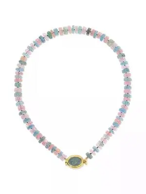 OCTAVIA ELIZABETH Sunset Beryl-embellishment Necklace - Pink
