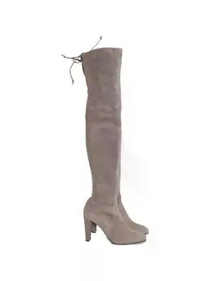 Women's Grey Over Knee Boots