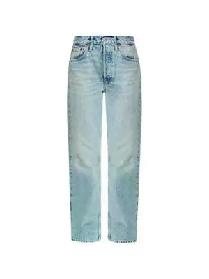 RE/DONE Star-patch Straight Leg Jeans