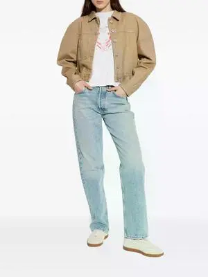 RE/DONE Star-patch Straight Leg Jeans
