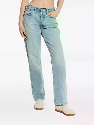 RE/DONE Star-patch Straight Leg Jeans