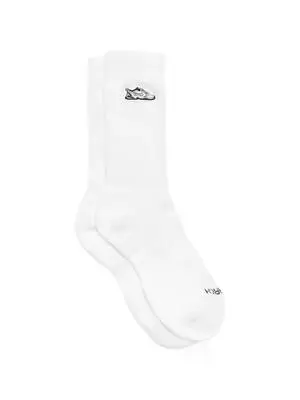 Nike Logo-graphic Ankle Socks - White