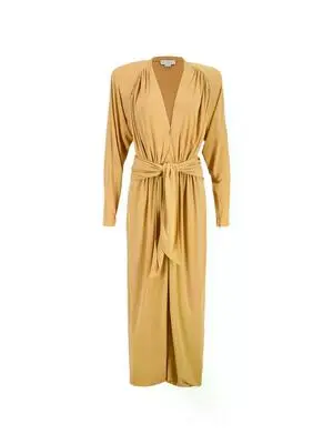 Stella McCartney Crepe Long-sleeve Jumpsuit - Yellow