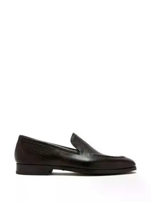 Magnanni Topstitched Leather Loafers