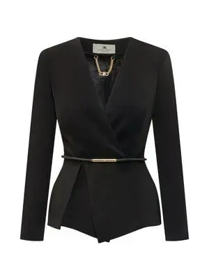 Elisabetta Franchi V Neck Blazers For Women
