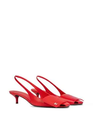 COURREGES Leather Sling-back Pumps