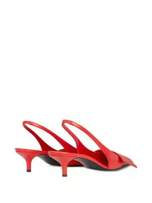 COURREGES Leather Sling-back Pumps