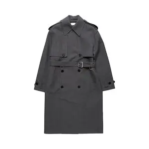 JIL SANDER Wool Belted Trench Coat