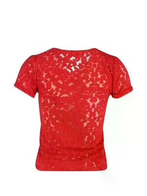 Maje Lace V-neck T-shirt