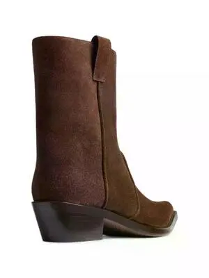 Khaite Clive Suede Ankle Boots - Brown