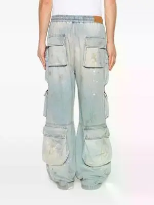 Amiri Drawstring-fastening Cargo Jeans - Blue