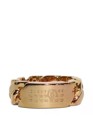 MAISON MARGIELA Chain-detail Engraved Ring - Gold