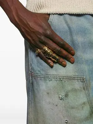 MAISON MARGIELA Chain-detail Engraved Ring