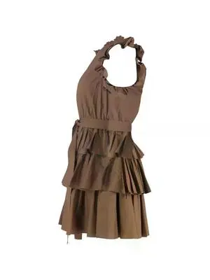 Ulla Johnson Ruffled V-neck Mini Dress