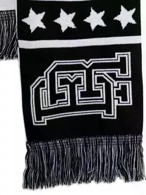 BOILER ROOM Fringed-hem Printed Scarf