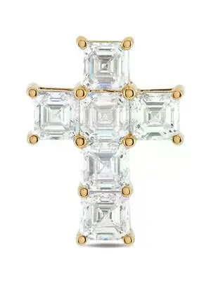 LB EXCLUSIVE 18k Yellow Diamond Cross Pendant - Gold
