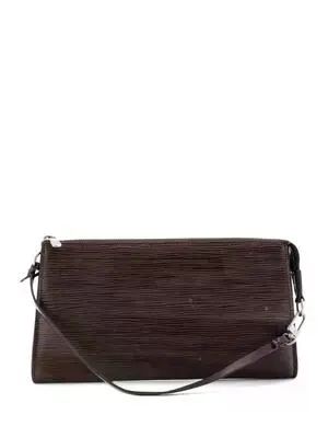 LOUIS VUITTON Pochette Accessoires Epi Leather Clutch - Brown