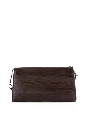 LOUIS VUITTON Pochette Accessoires Epi Leather Clutch - Brown