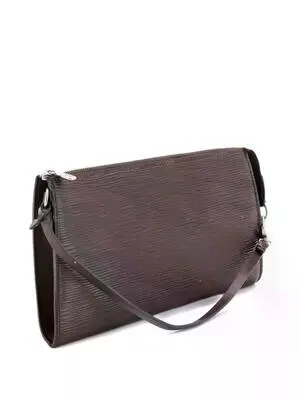 LOUIS VUITTON Pochette Accessoires Epi Leather Clutch - Brown