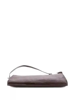 LOUIS VUITTON Pochette Accessoires Epi Leather Clutch - Brown