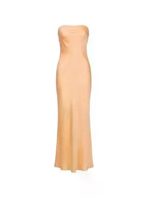 FORTE_FORTE Strapless Maxi Dress - Orange