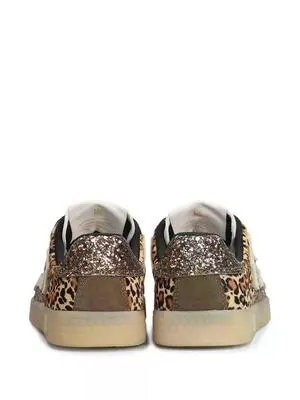 Amiri Animal-print Lace-up Sneakers - Brown