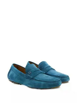 FERRAGAMO Metal Trim Flat Loafers