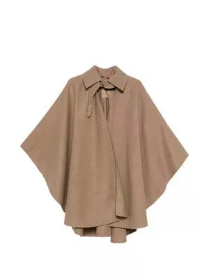 Ermanno Scervino Collared Buckled Cape