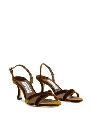 JIMMY CHOO Elsy Velvet Sandals