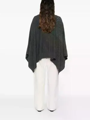 Ermanno Scervino Ribbed-knit Poncho
