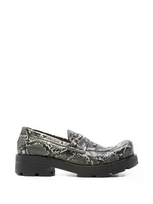 CHARLES JEFFREY Snakeskin-effect Loafers