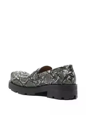 CHARLES JEFFREY Snakeskin-effect Loafers