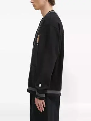 AAPE BY *A BATHING APE V-neck Patch-embroidered Cardigan
