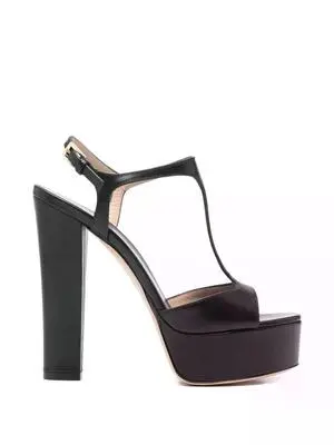 TOM FORD T-strap Heeled Sandals - Black