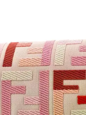 Fendi Baguette Nm Bag Zucca Embroidered Canvas Medium