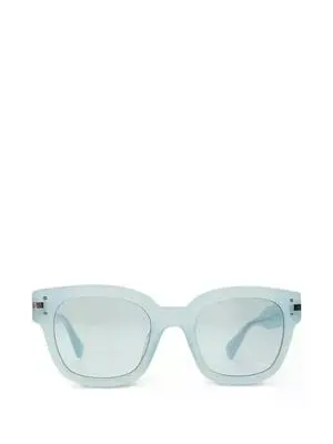 Amiri Logo Square-frame Sunglasses - Blue