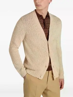 ZANONE Textured Cotton Cardigan