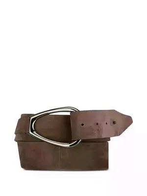 Brunello Cucinelli Triangle-buckle Belt - Brown