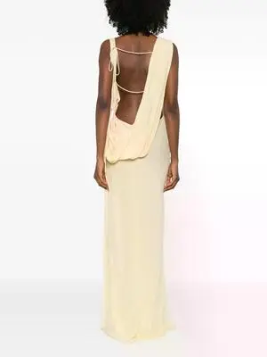 Andamane Minerva Cowl-neck Maxi Dress - Yellow